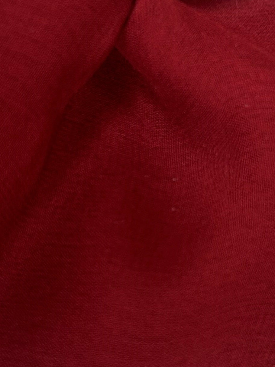 Burgundy Silk Chiffon Tempest