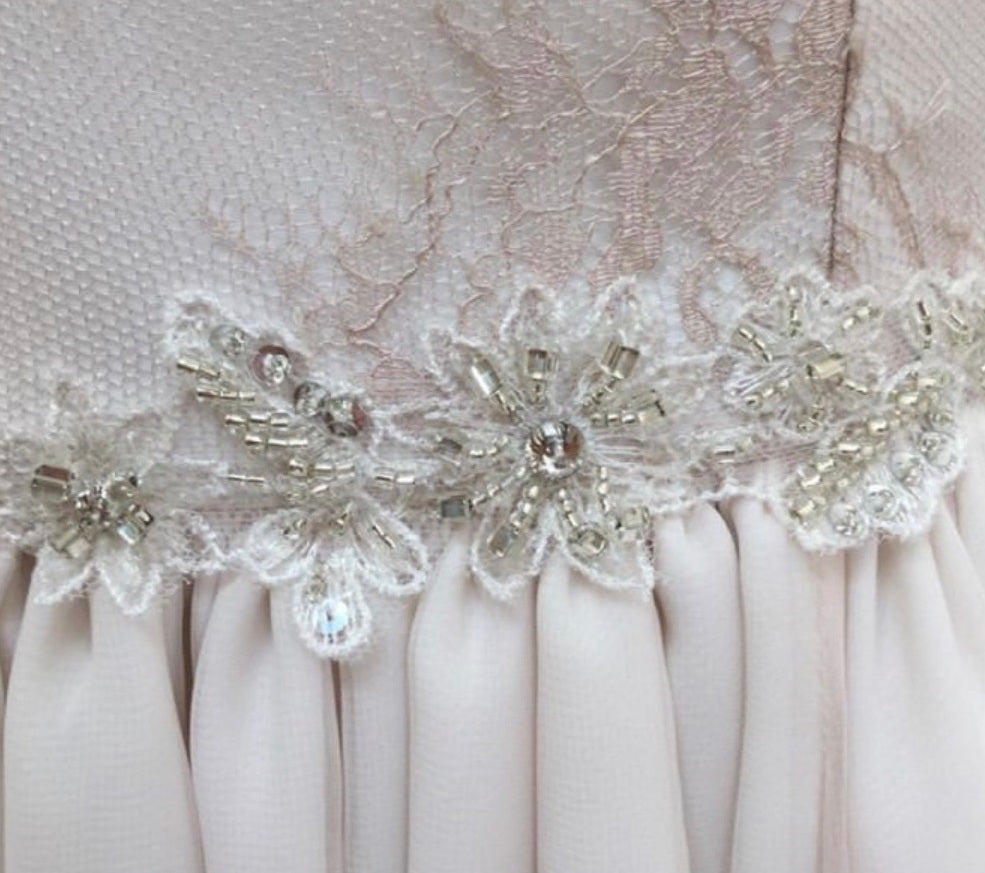 Finishing touch crystal dress trim for bridal Primrose 1
