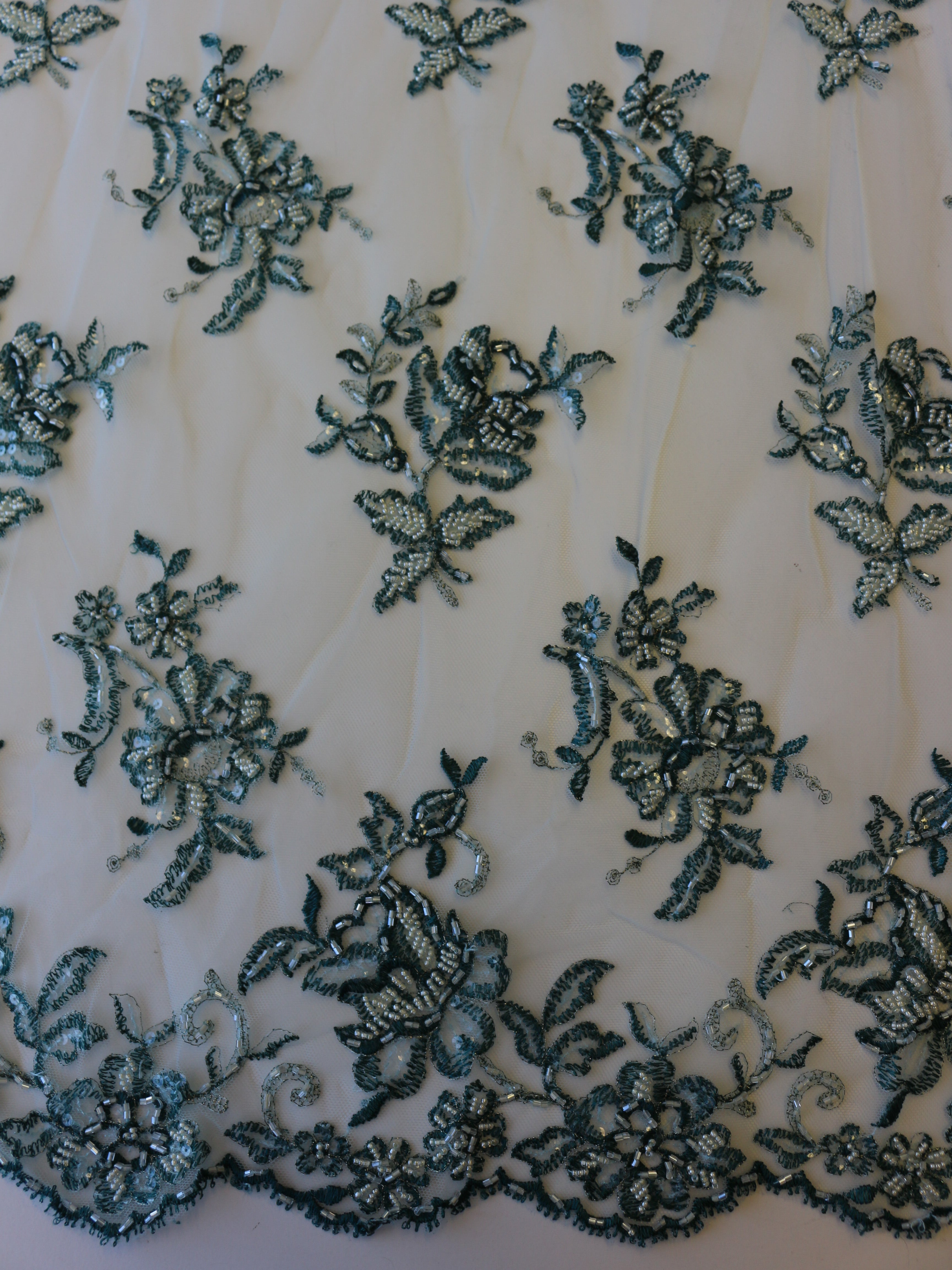 Emerald Green Lace for Dressmaking- Chloe