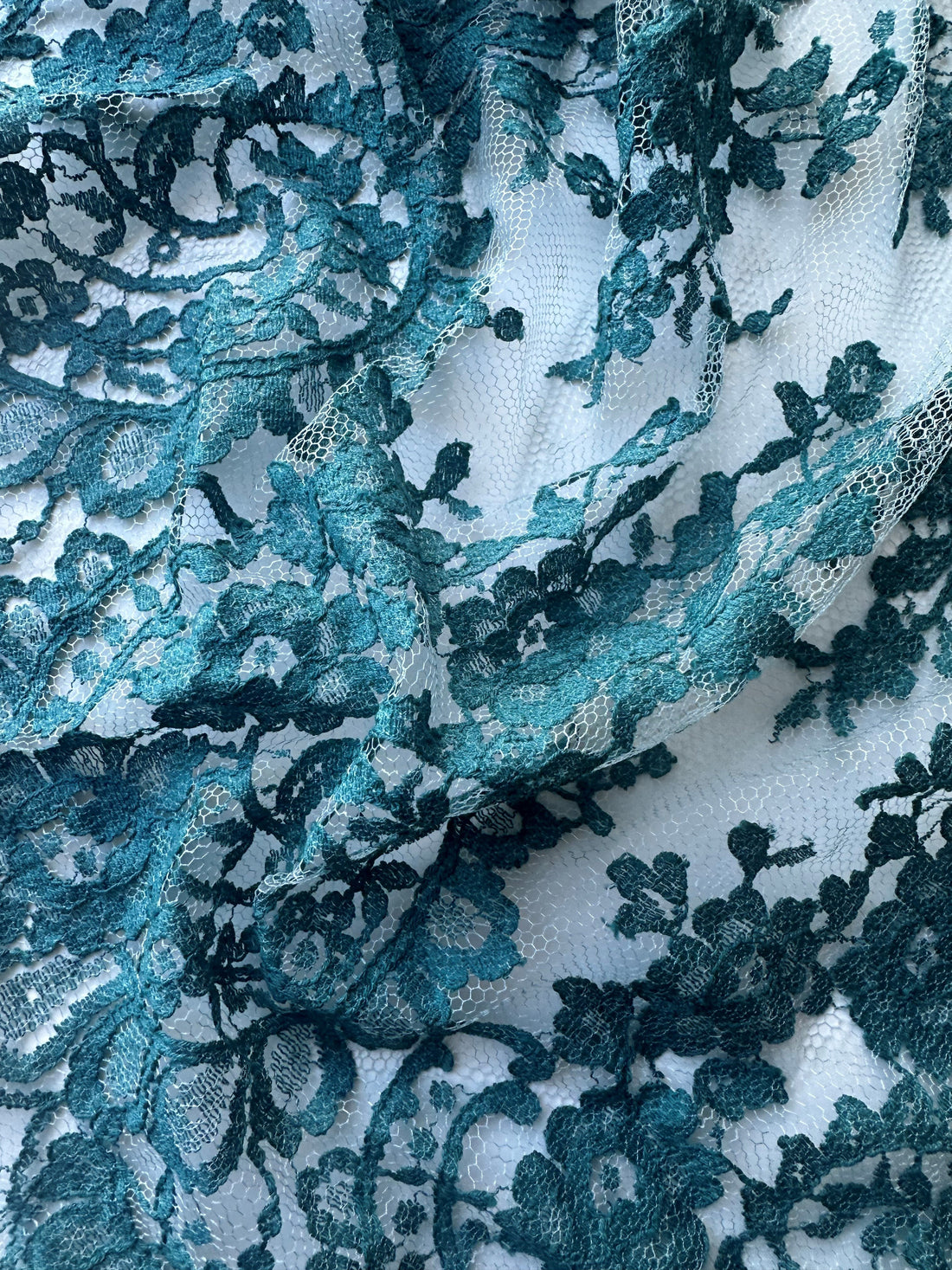 Green Lace for Dressmaking