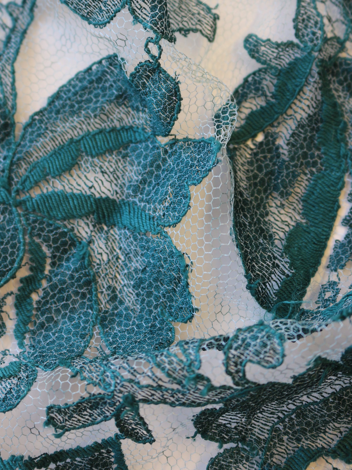 Emerald Green Lace for Dressmaking - Harper