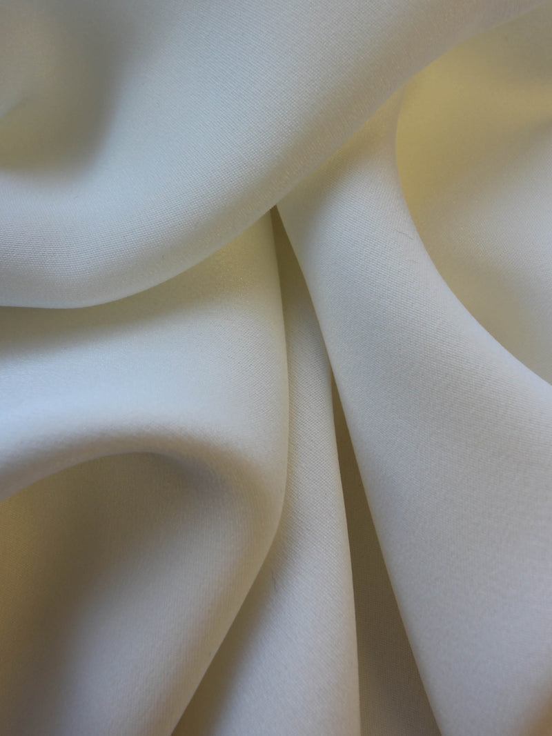 Ivory Silk Double Crepe - Temptation