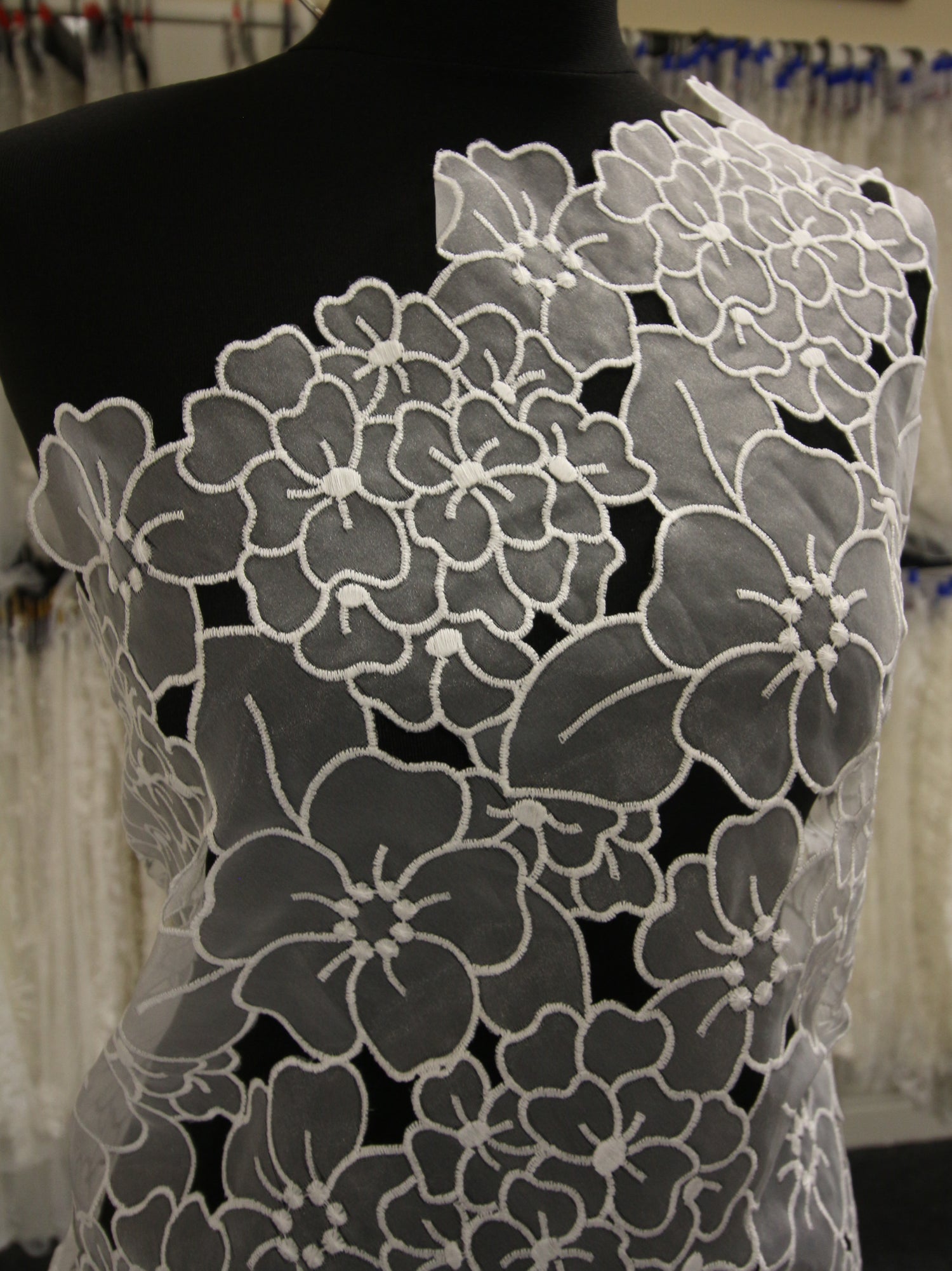 Ivory Organza Lace - Khalisi