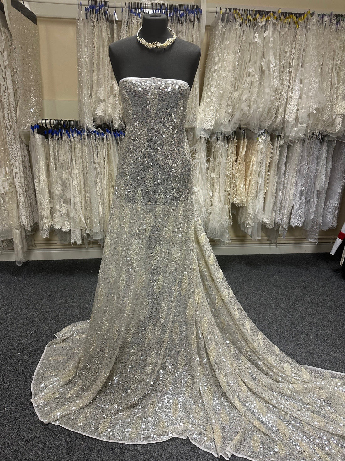 Sequin Lace : Wedding Lace - Bridal Fabrics