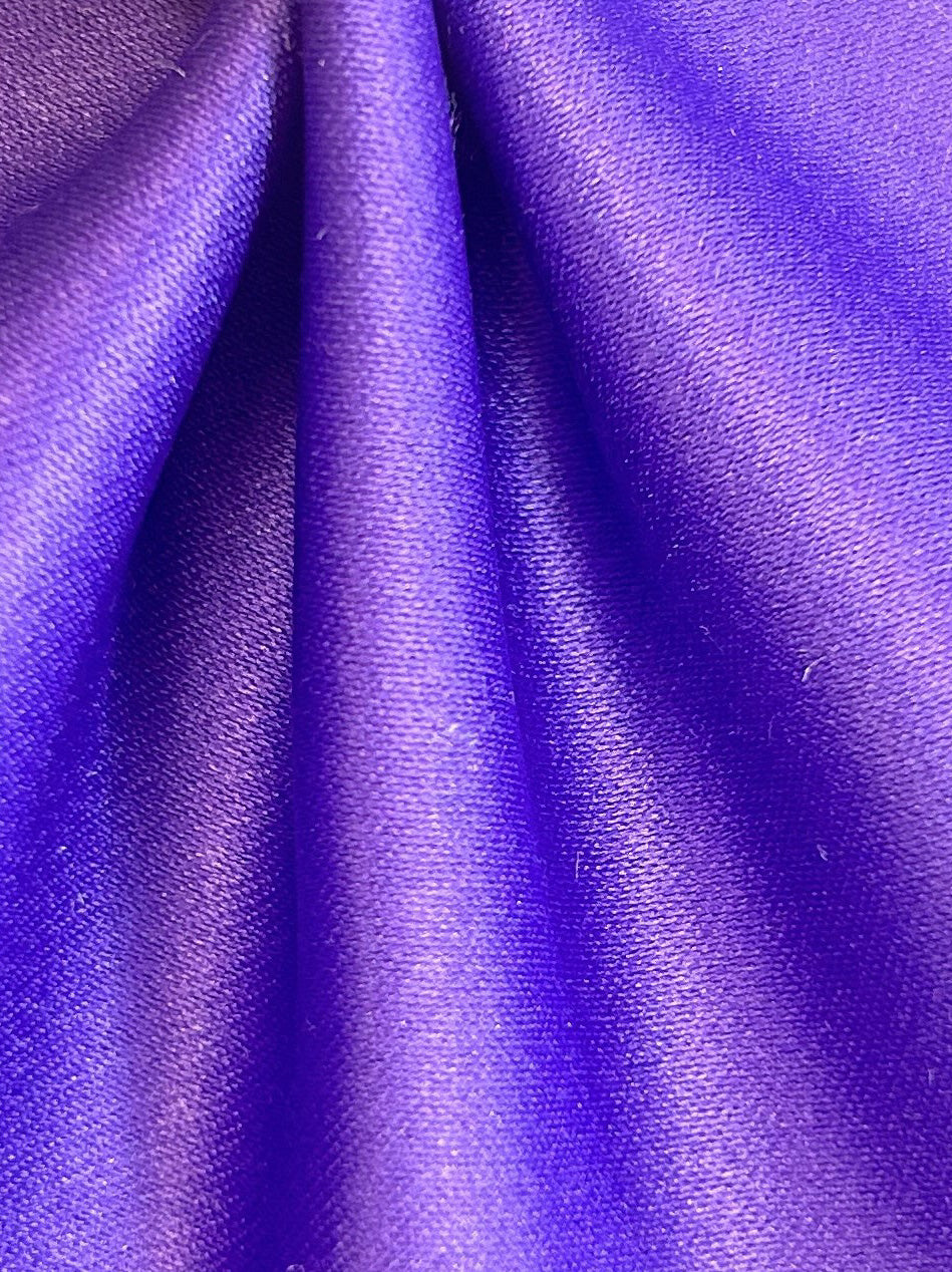 Purple Polyester Satin - Majestic
