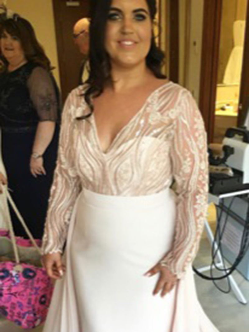 Blush Beaded lace - Lorna