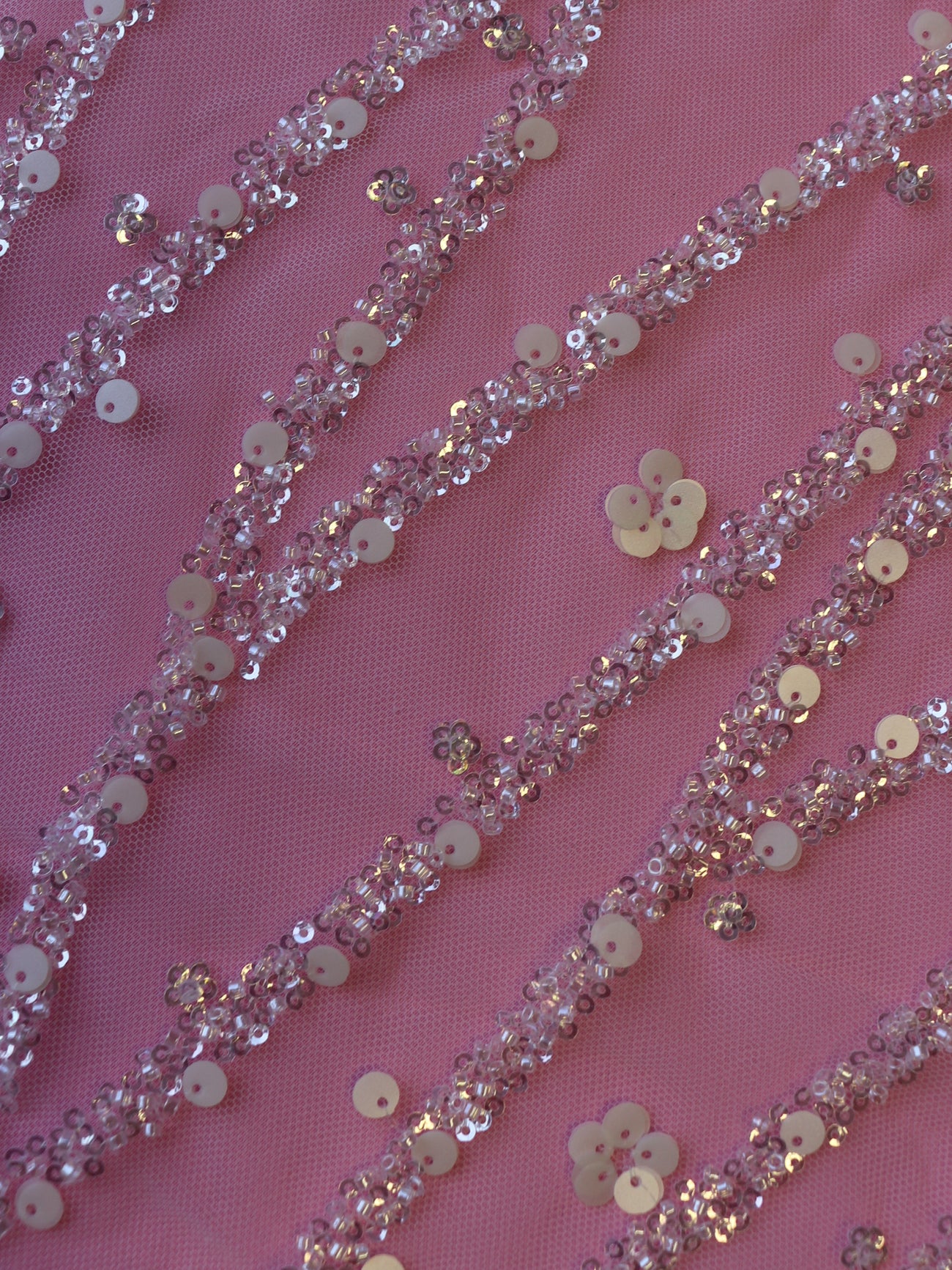 Ivory Sequined Lace – Azra