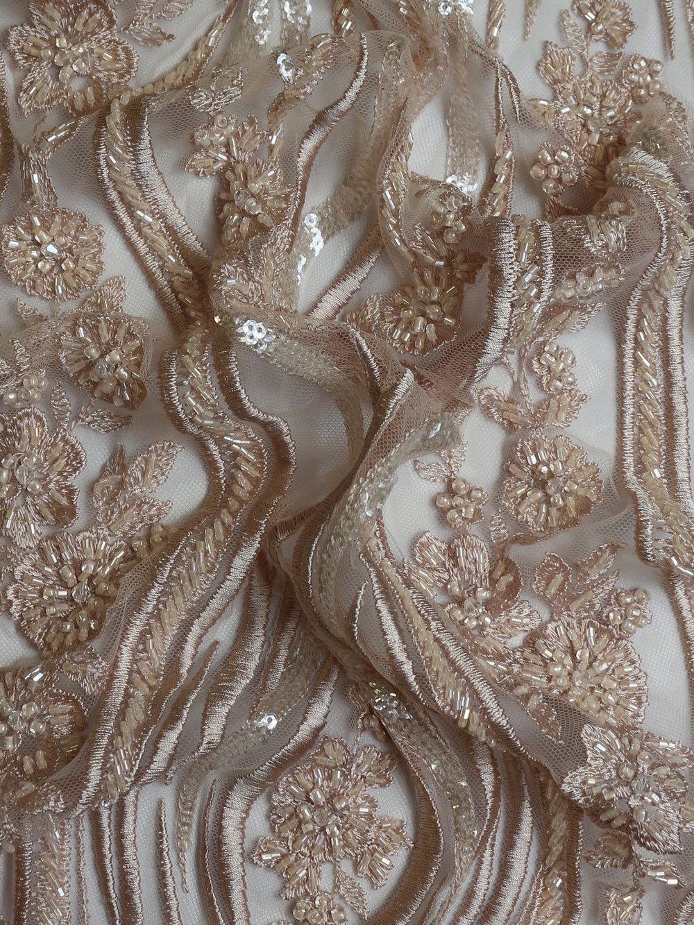 Blush Beaded lace - Lorna