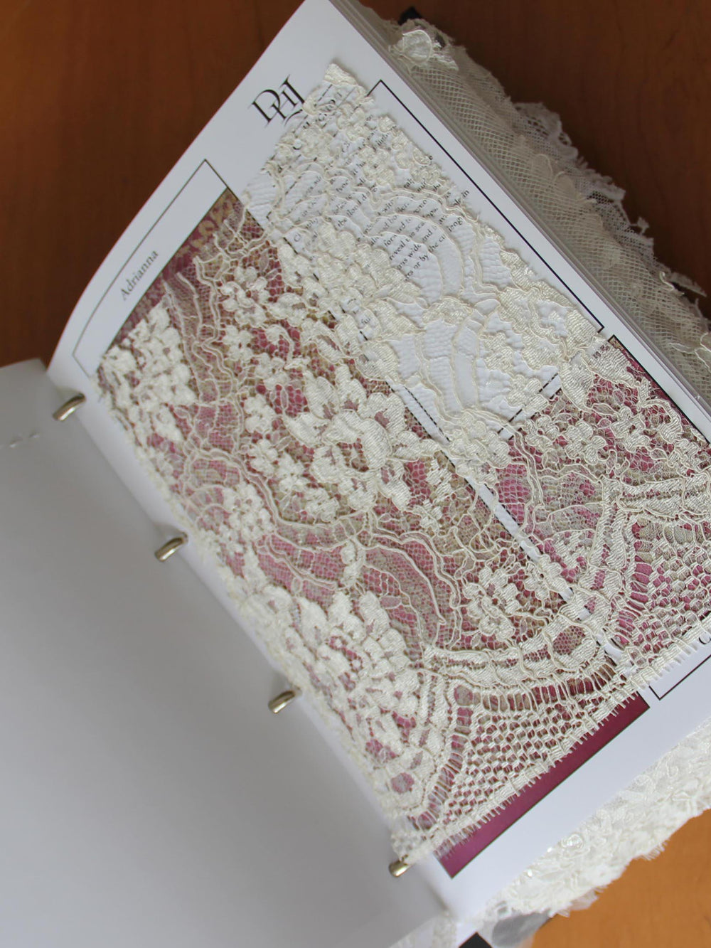 Lace Sample Book - Made to Measure Wedding Dress - Bridal Fabrics