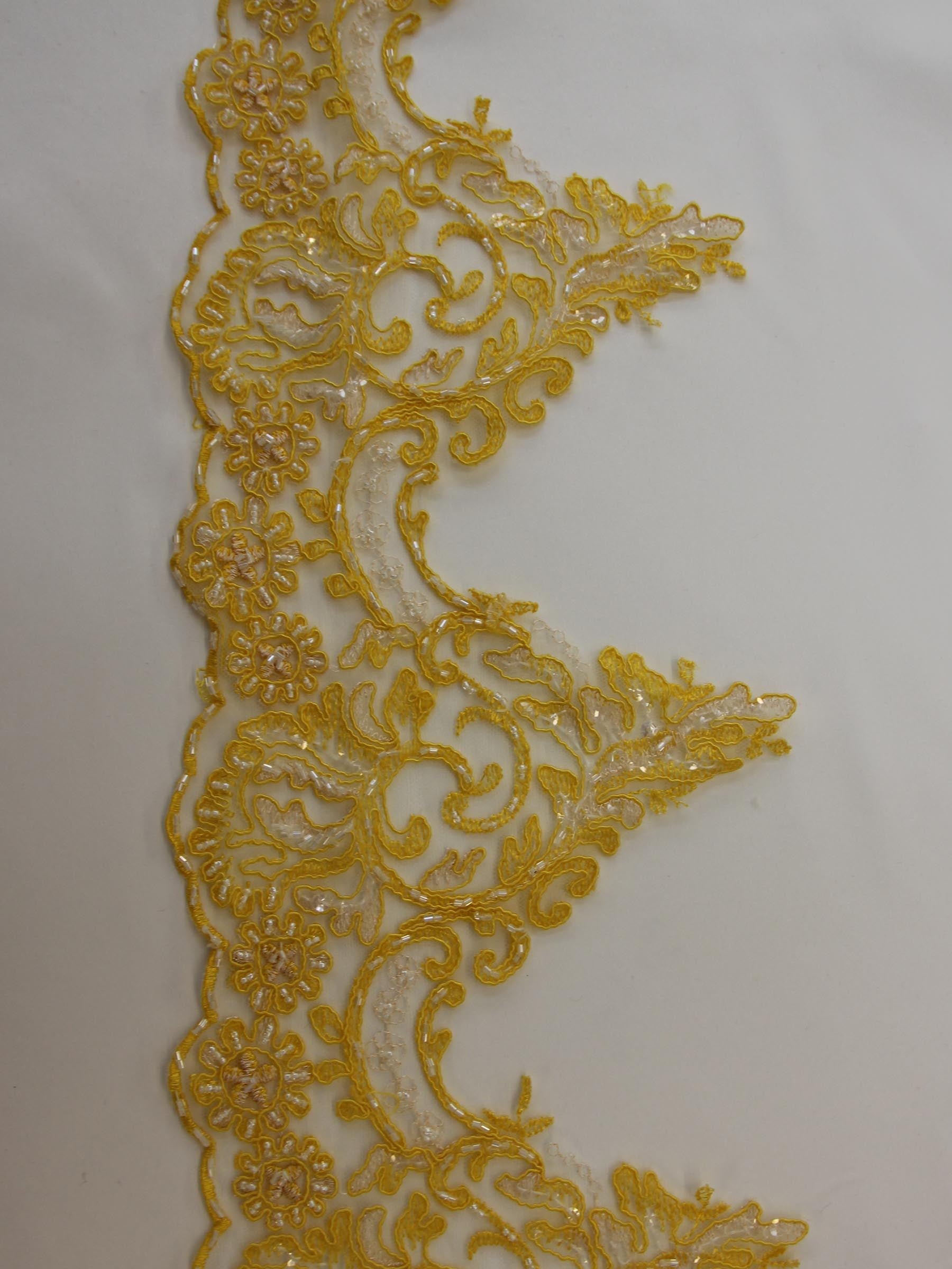 Sunflower Yellow Lace Trim - Jessica